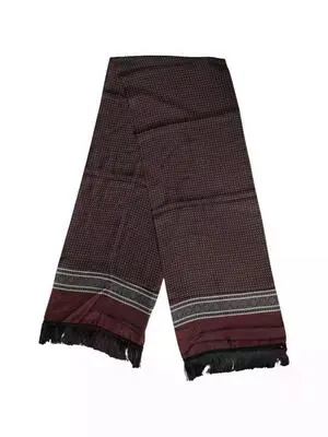 Dolce & Gabbana Polka-dot Fringed Scarf - Red