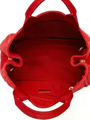 Prada 2013-2026 Small Canvas Canapa Logo Tote Satchel