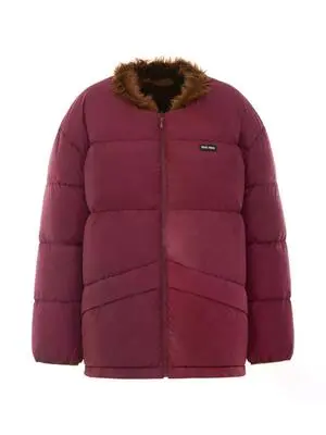 Miu Miu Reversible Technical-fabric And Shearling Down Jacket