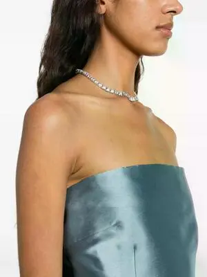 Solace London Dandridge Strapless Oversized-bow Maxi Dress