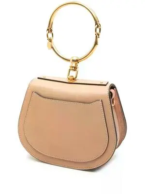 Chloé 2017 Small Leather Nile Bracelet Satchel - Neutrals