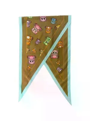 Dolce & Gabbana Teddy Bear Print Scarf - Brown