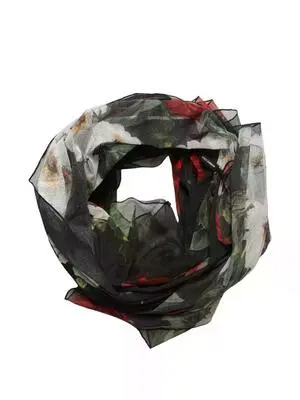 Dolce & Gabbana Floral-print Cotton Shawl Stole Scarf