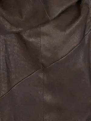 Rick Owens One-shoulder Asymmetrical Lambskin Long Dress