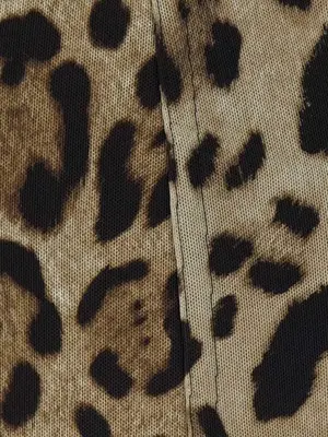 Dolce & Gabbana High-waisted Animalier Print Jersey Midi Pencil Skirt
