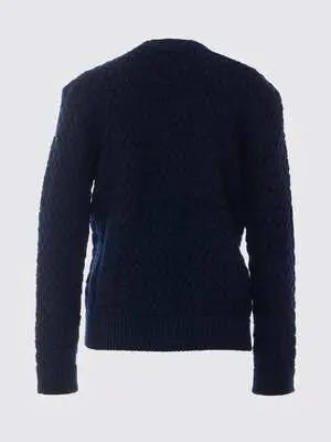 Bottega Veneta V-neck Wool Cardigan With Button Closure And Ribbed Trims - Blue