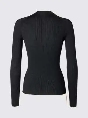 Fendi V-neck Slim Fit Wool Sweater With Ribbed Trims