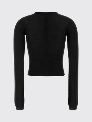 Rick Owens Slim Fit Cut-out Virgin Wool Sweater - Black