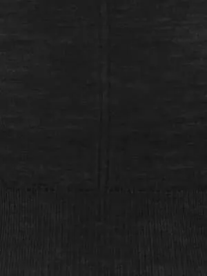 Rick Owens Slim Fit Cut-out Virgin Wool Sweater - Black