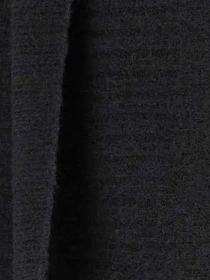 Rick Owens Long High-neck Cashmere And Silk Blend Cardigan - Black