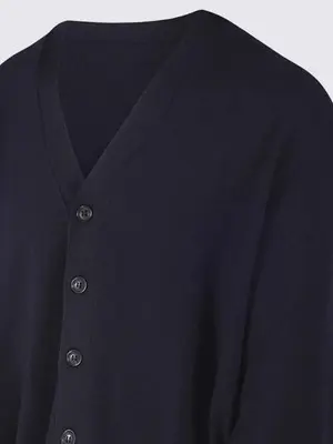 DIANA STUDIO Pure Merino Wool V-neck Cardigan With Buttons - Blue