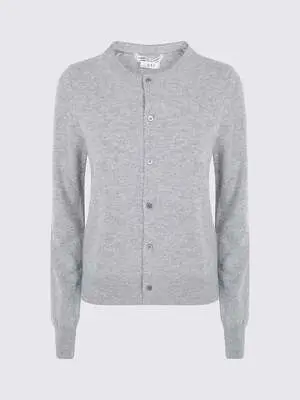 Comme Des Garçons Pure Cashmere Crewneck Cardigan With Buttons - Grey