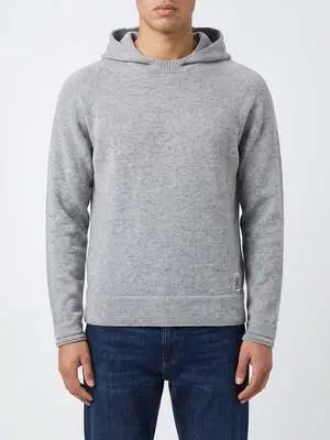 PARAJUMPERS Pure Virgin Wool Knit Hoodie With Long Sleeves - Grey