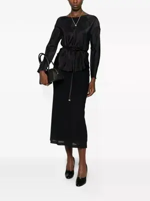 SUSANNE BOMMER Silk Long-sleeve Blouse