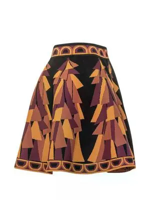Emilio Pucci Baiadera Print Flared Jacquard Skirt