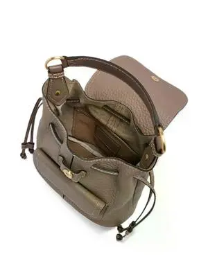 THE BRIDGE Pebbled Leather Backpack