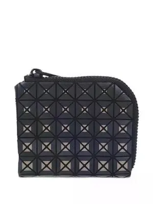 Issey Miyake Clam Geometric-panelled Wallet - Grey