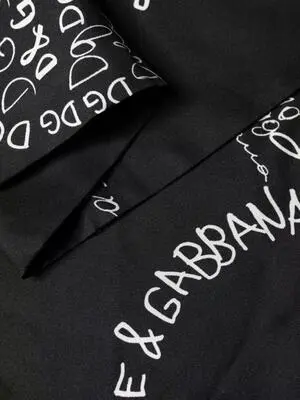 Dolce & Gabbana Logo-print Silk Scarf