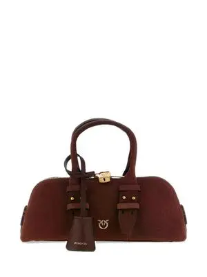 Pinko Love Birds Suede Tote Bag