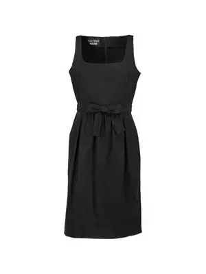 Moschino Bow-detail Sleeveless Mini Dress - Black