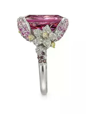 ANABELA CHAN Cinderella Sapphire Floral-embellished Ring