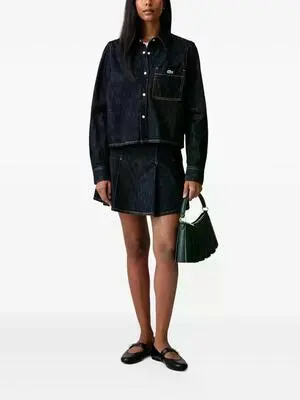 Lacoste Pleated Denim Skirt