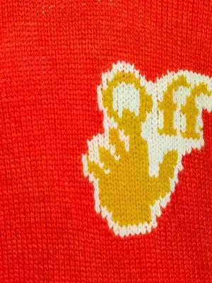 Off-White Hands Off Intarsia Knit Sweater