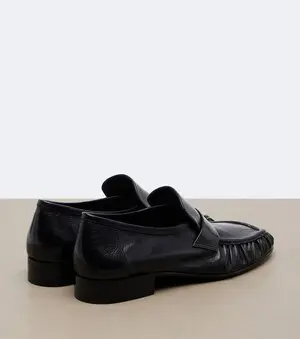 THE ROW Soft Eel Leather Loafers