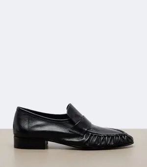 THE ROW Soft Eel Leather Loafers