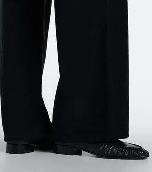 THE ROW Soft Eel Leather Loafers