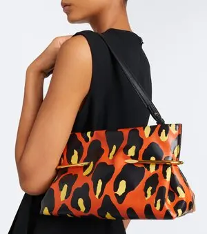Givenchy Pinch Soft Leopard-print Leather Clutch - Multicoloured