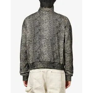 BASKETCASE Panther Print Woven Track Jacket