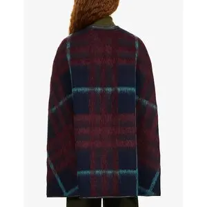 Burberry St Eden Tassel Trim Wool And Alpaca Blend Cape