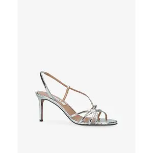 AQUAZZURA Talk To Me 75 Leather Slingbacks