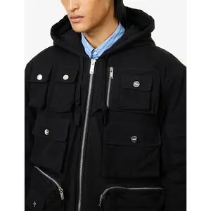 AWGE Multi Pocket Hunter Cotton-blend Bomber Jacket