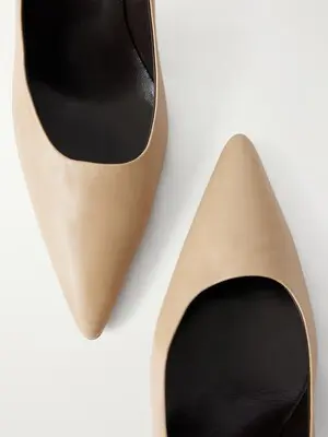THE ROW Rita 85 Leather Pumps