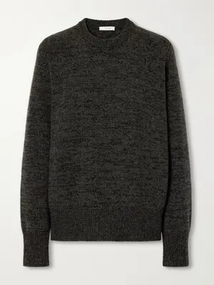 THE ROW Quellin Mouliné Cashmere Sweater - Green