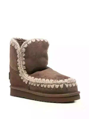 Mou Eskimo Crochet-trim Boots
