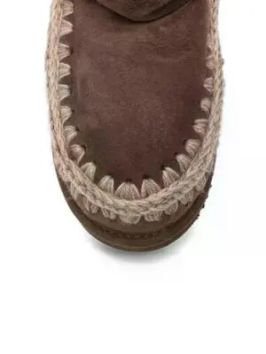 Mou Eskimo Crochet-trim Boots