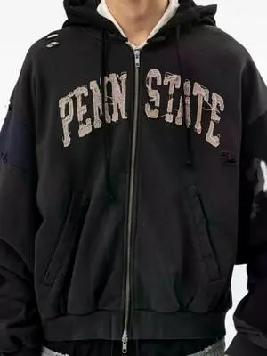 PROTOCOL INDEX Reconstructed Zip-up Hoodie