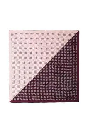 Prada Printed Silk Twill Scarf 90 - Purple