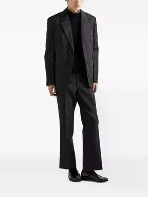 Prada Ribbed-detail Turtleneck Sweater