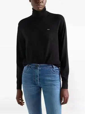 Prada Logo-detail Turtleneck Sweater