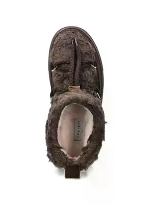 Inuikii Shearling-trim Suede Boots