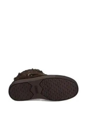 Inuikii Shearling-trim Suede Boots