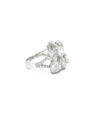 HYT JEWELRY Diamond Rose-cut Ring - Silver