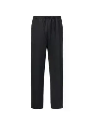 GRIFONI Drawstring Elasticated-waist Trousers - Black