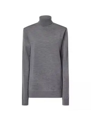 THE FRANKIE SHOP Eve Thin Turtleneck Sweater Light - Grey