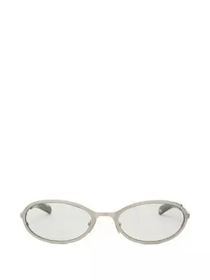 FLATLIST Cohen Oval-frame Sunglasses - Silver