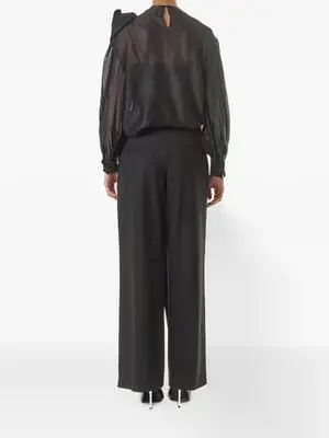 Karl Lagerfeld Oversize-bow Puff-sleeve Blouse